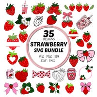 Strawberry SVG PNG - Etsy