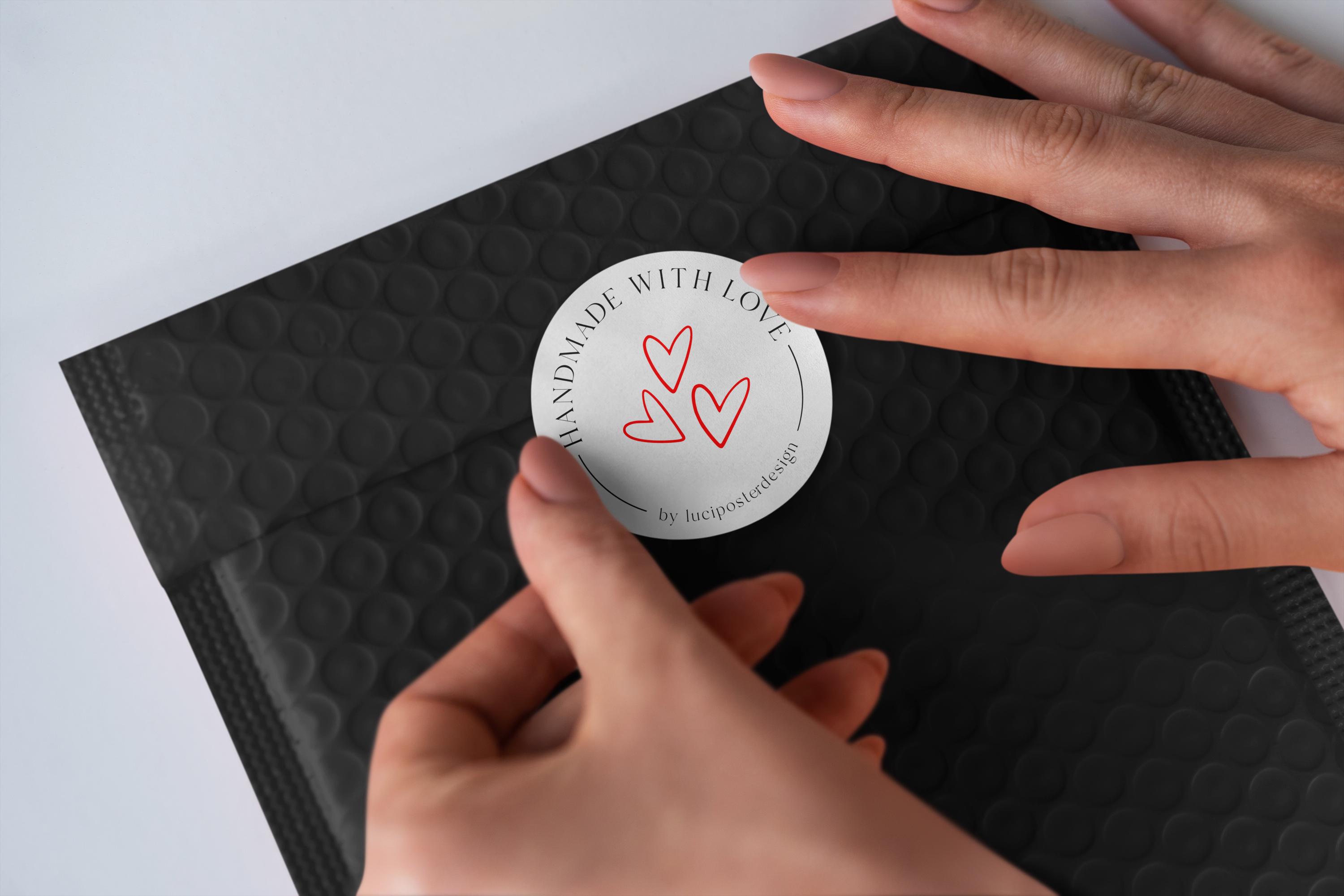 Printable Handmade Sticker Small Business Handmade Label Round ...