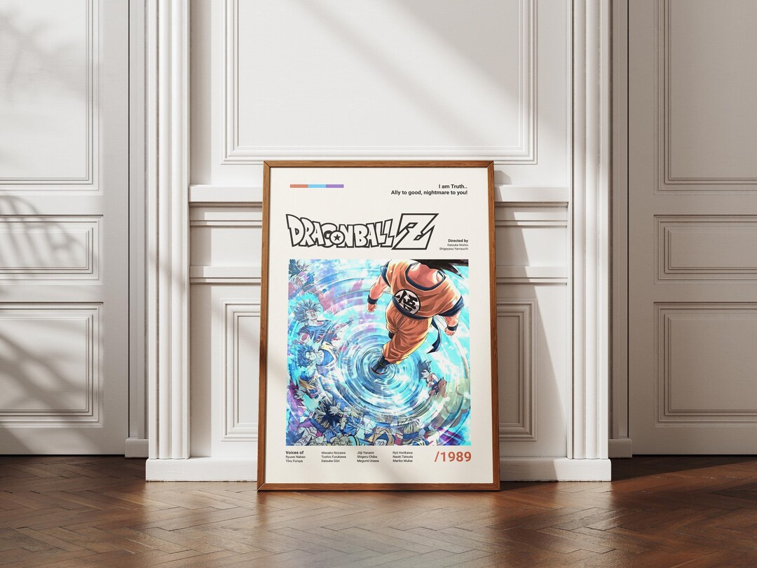 Dragon Ball Z Wall Art Print | Anime-manga Poster Design | Son Goku ...