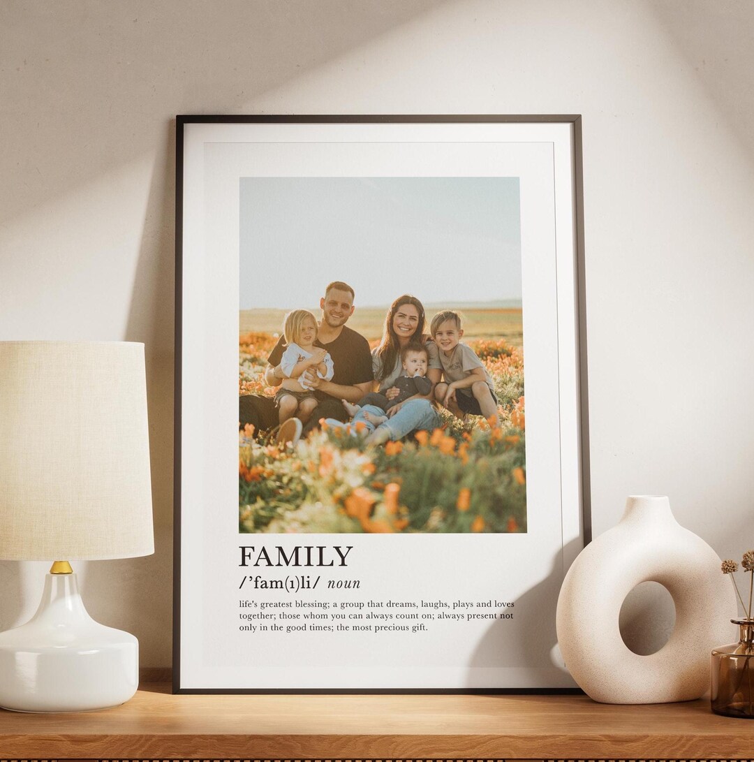Family Definition Photo Print | Custom Family Wall Art | Gift for ...