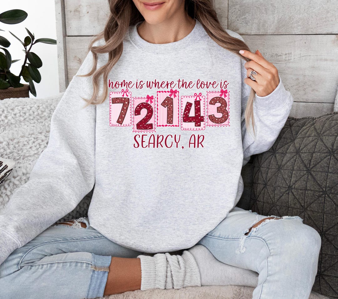 Customizable VALENTINES Home is Where the Love is Zip Code PNG (digital ...
