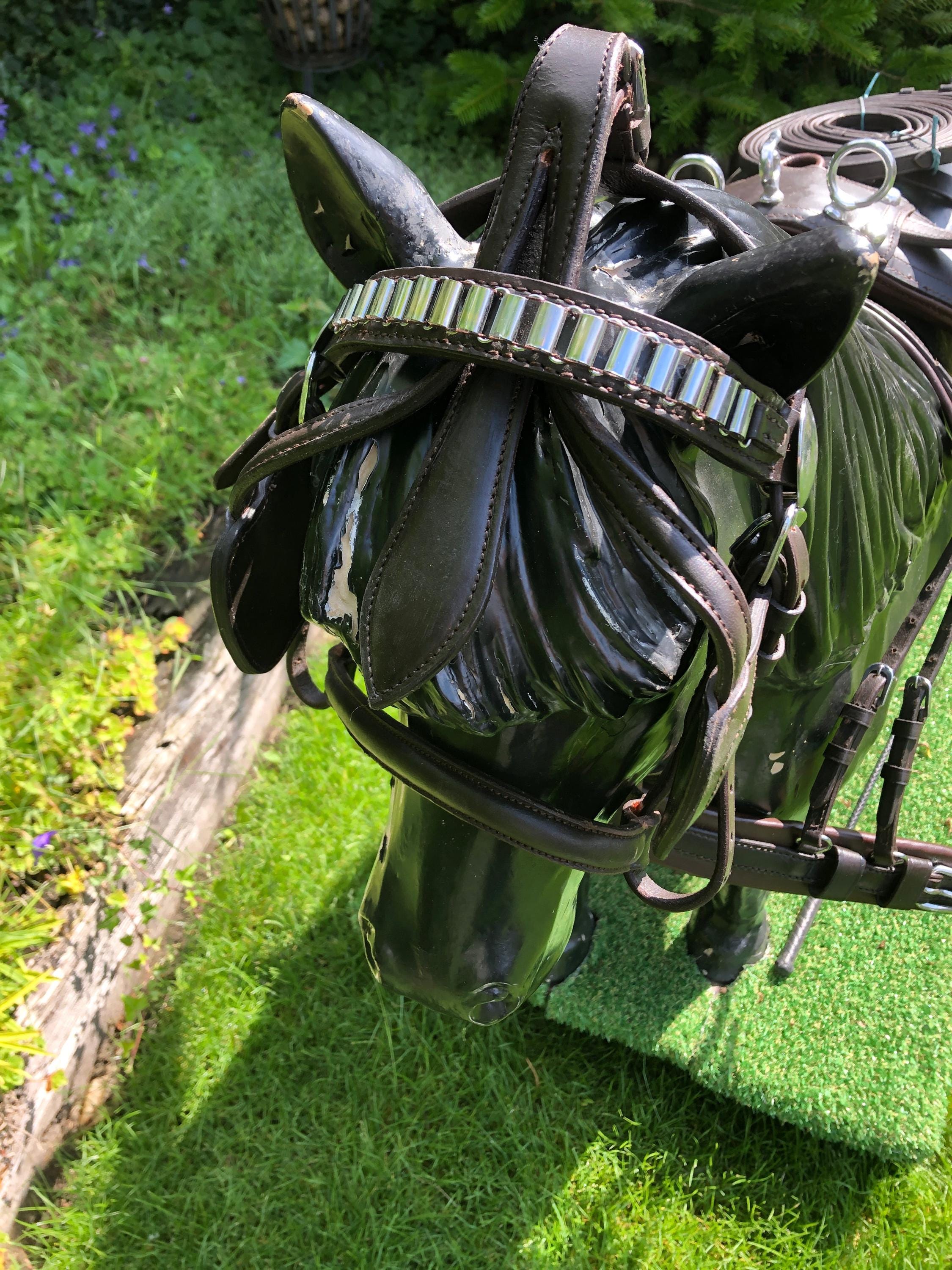 Brown Leather Single Driving Harness | Shetland Pony Carriage Harness ...