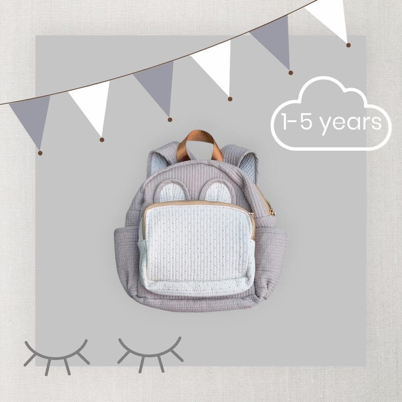 Casey Personalized Handmade Upcycled Backpack for Kids – Unique Quilted ...