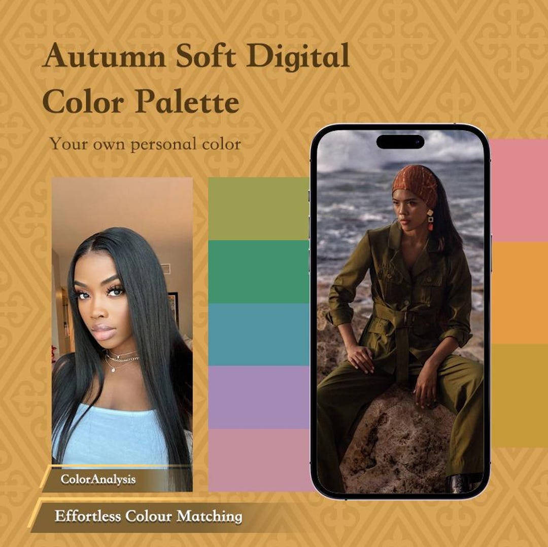 Color Analysis Professional for 12 Seasonsautumn Soft Digital Color ...