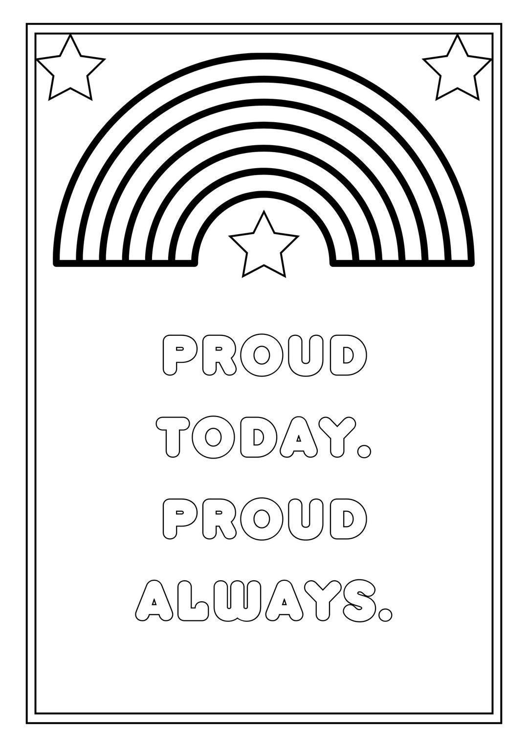 Pride Coloring Pages Pride Month Instant Downloads Pride Flag ...
