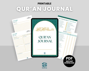 Quran Journal Digital, Quran Study, Quran Tracker, Quran Journaling ...