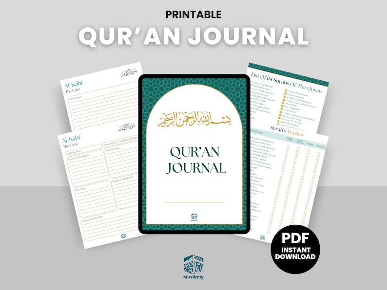 Quran Journal Digital, Quran Study, Quran Tracker, Muslim Planner ...