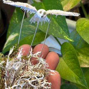 Snowy Owl Automata- Handmade - Etsy