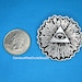 Illuminati Button, All Seeing Eye Button, Handmade Cast Silver Pewter ...