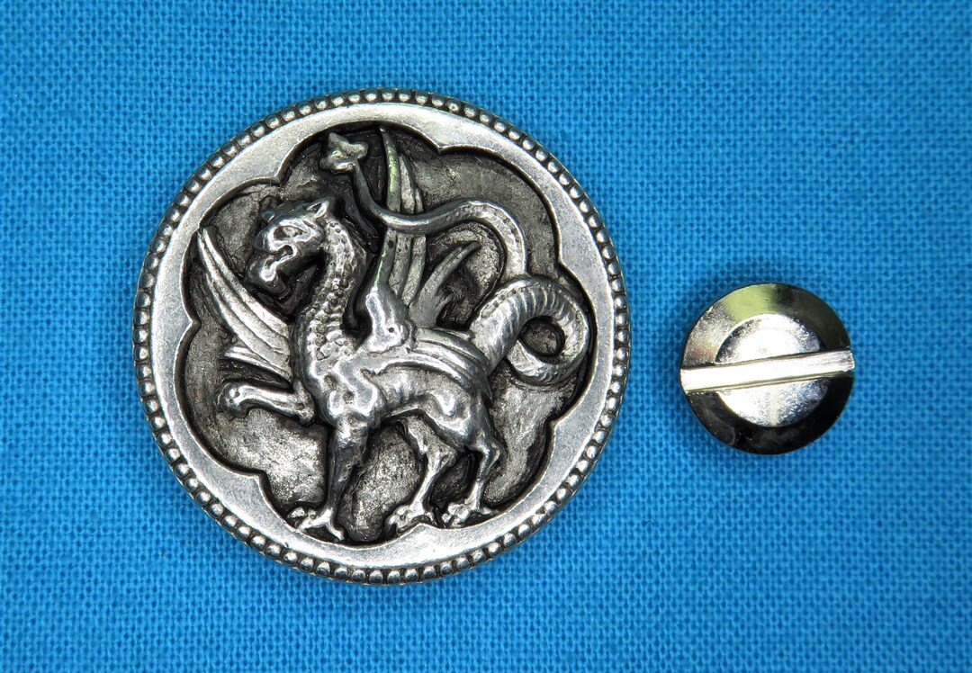 Griffin Dragon Concho, 1 1/16, Gryphon, Griffon - Etsy