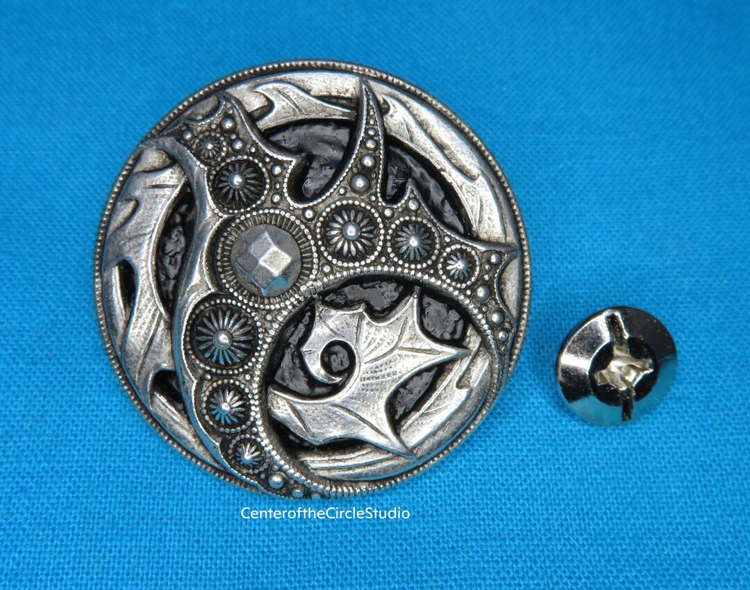 Batwing Concho, 1 3/8", Handmade Victorian Reproduction Cast Metal ...