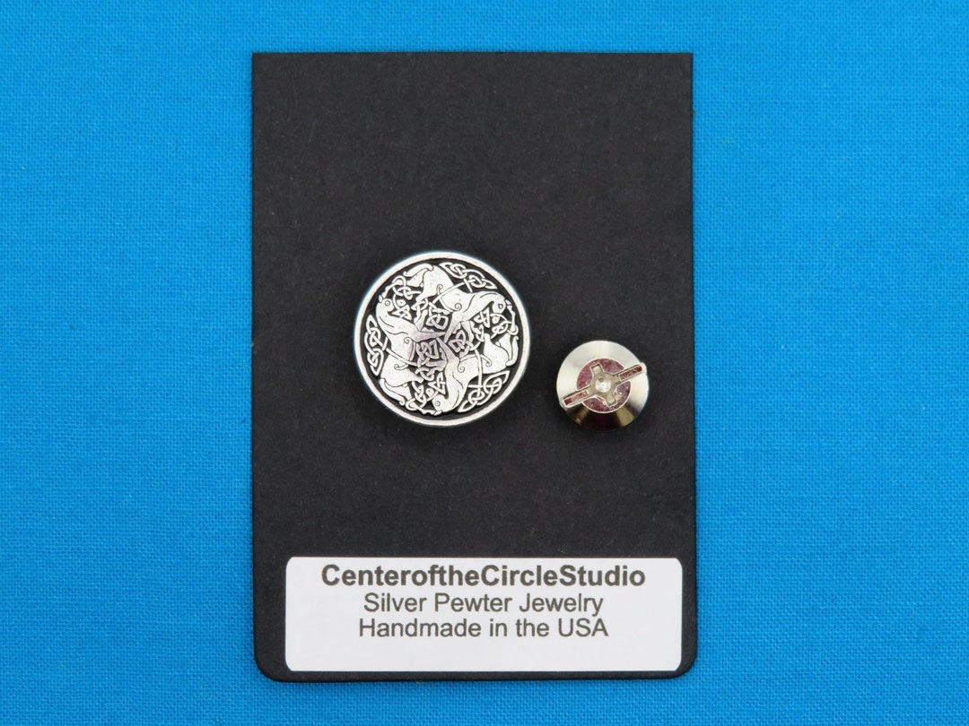 3/4" Epona Concho, 19mm Tri Celtic Epona Horses Concho, 3 Horse Irish ...