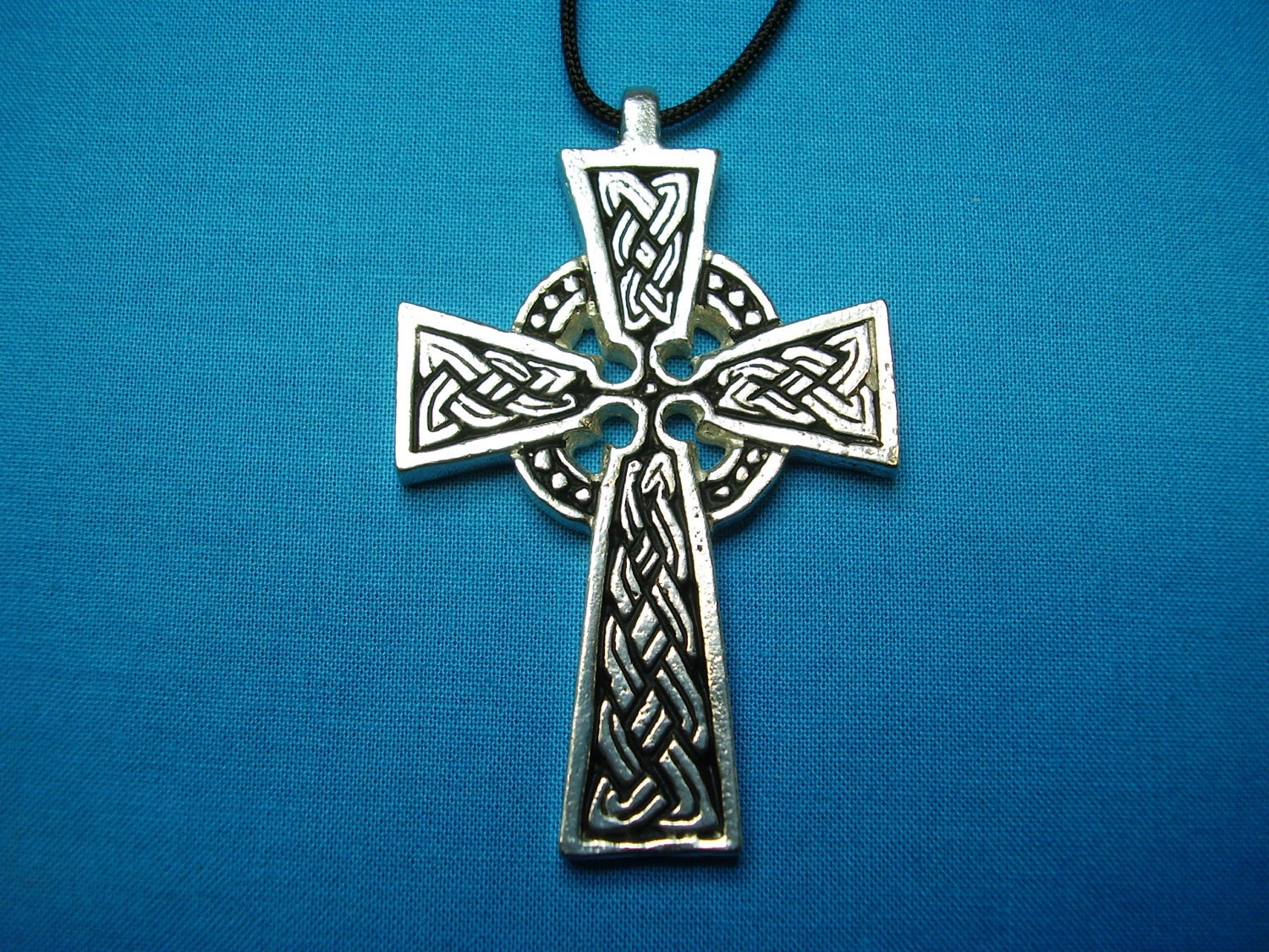 Large Early Rustic Celtic Cross Necklace Pendant Jewelry | Etsy