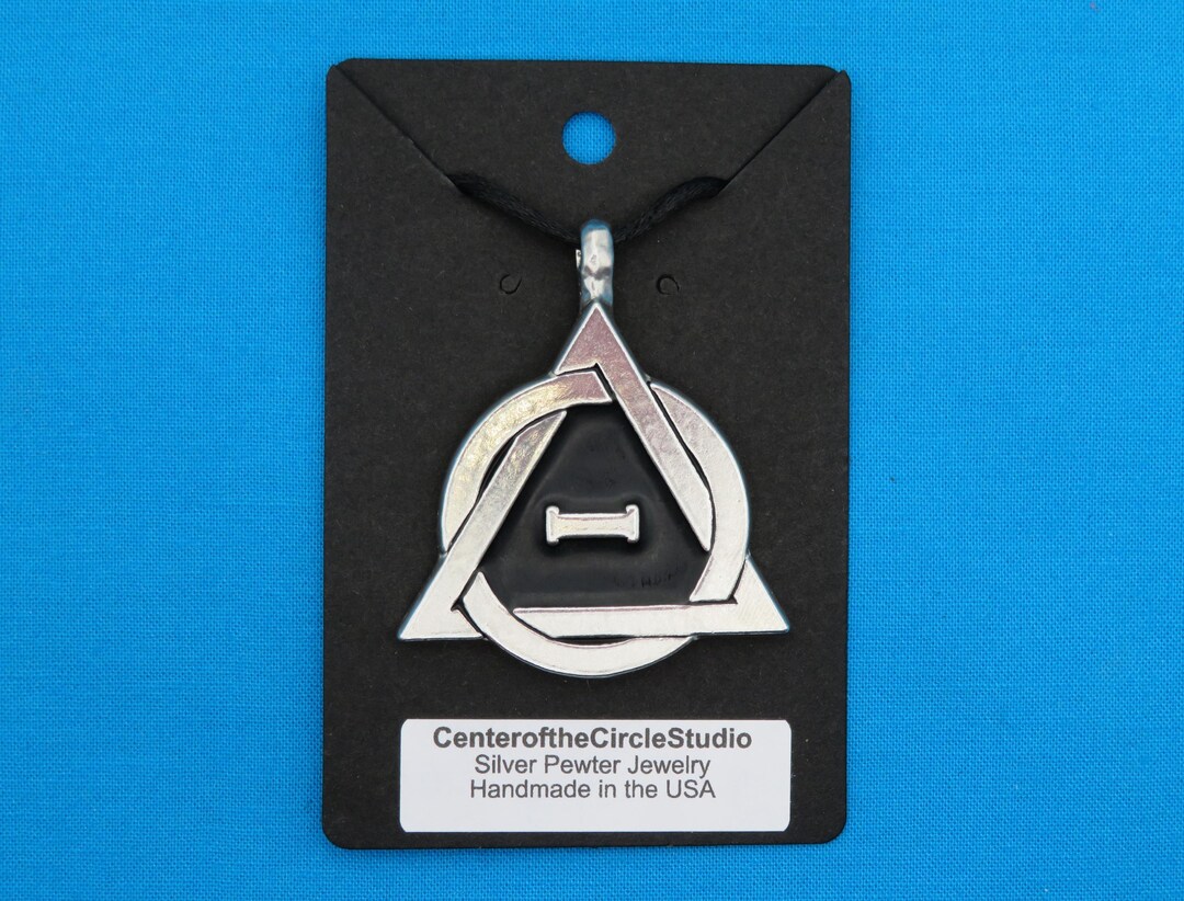 Therian Pride Necklace, Large, Handmade Cast Silver Pewter Metal ...