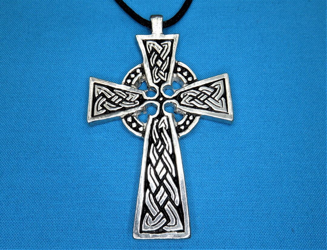 Large Early Rustic Celtic Cross Necklace - Etsy