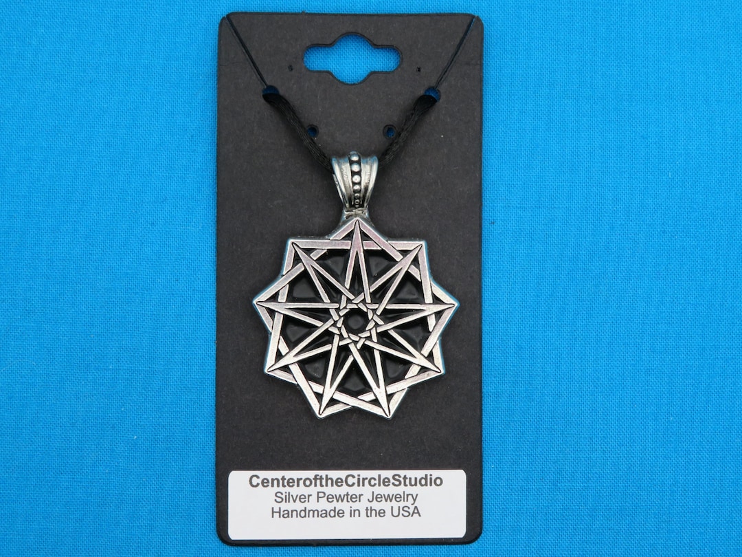 Bahá'í Star, Nonagram, Enneagram, 9 Nine Pointed Star Handmade Cast ...