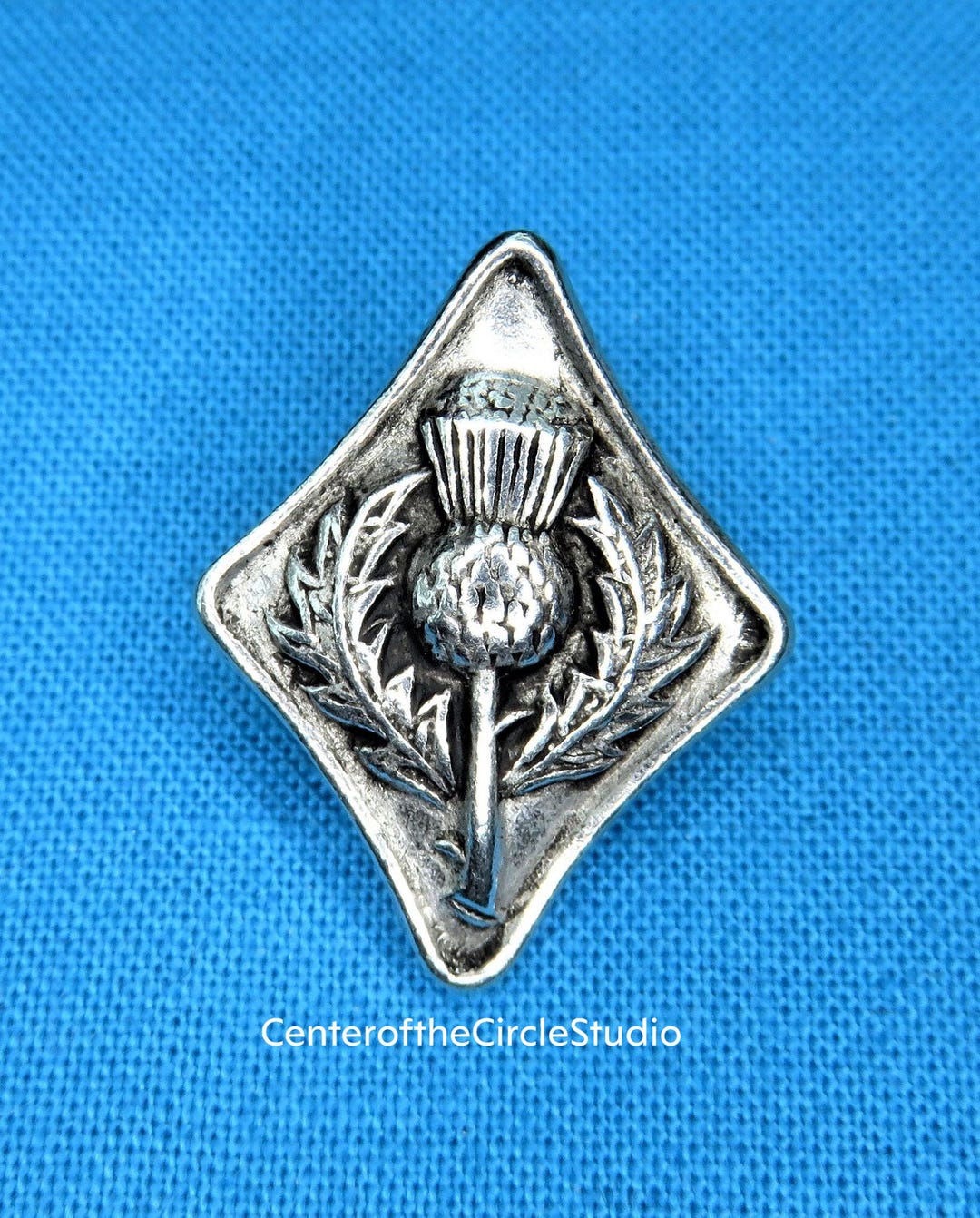 Scottish Thistle Button: (3/4 Inches Wide) Handmade (sewable) Cast in ...