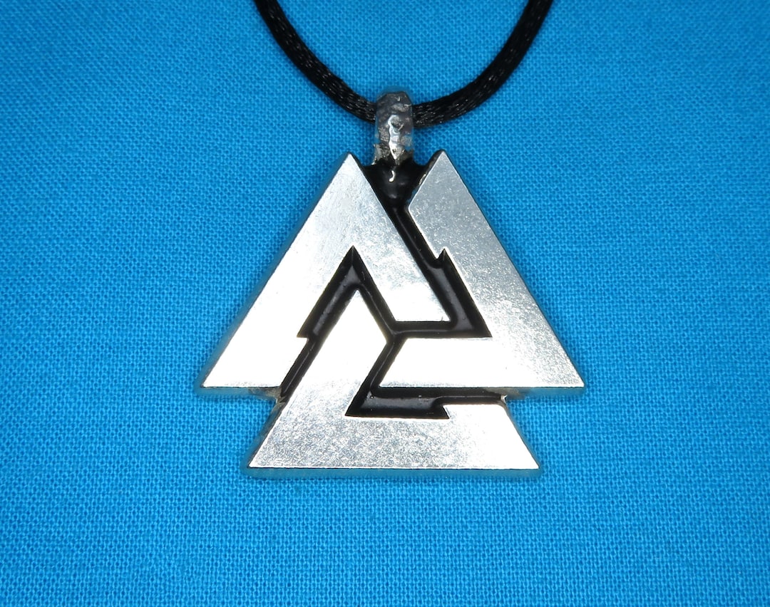 Valknut Pendant Necklace Viking Pendant Odin Wotan Norse - Etsy