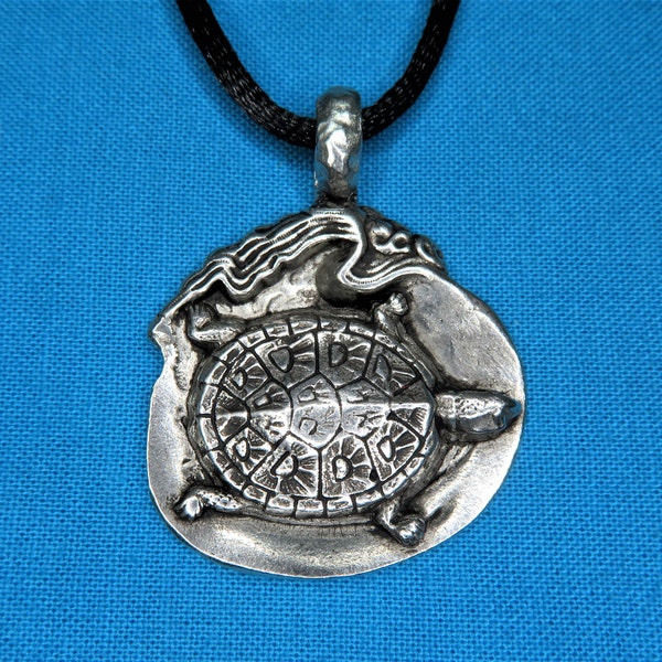 Turtle Shell Pendant - Etsy