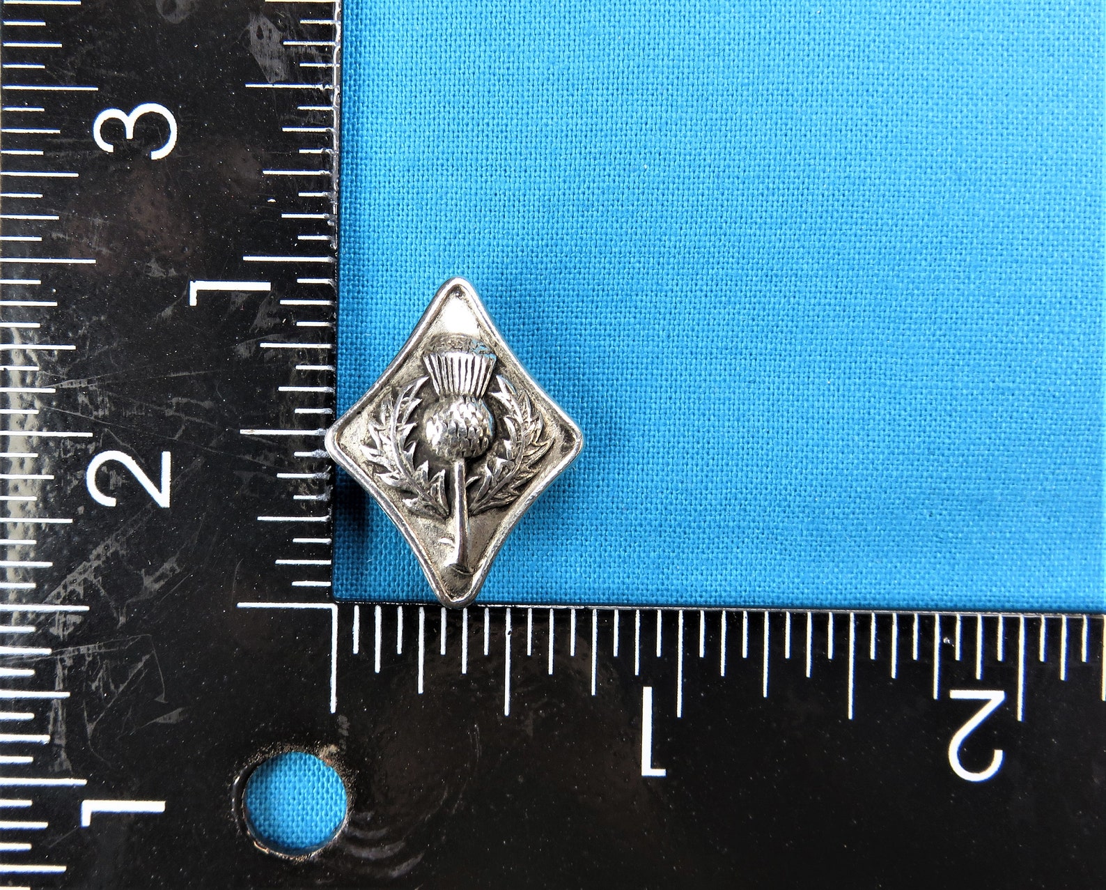 Scottish Thistle Button 3/4 Wide Shank Button Handmade - Etsy