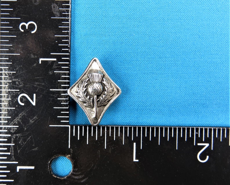 Scottish Thistle Button 3/4 Wide Shank Button Handmade - Etsy