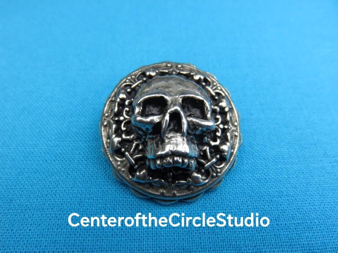Skull Button: (1-3/32 Inch) Based on Oldest Human Skull Homo ...