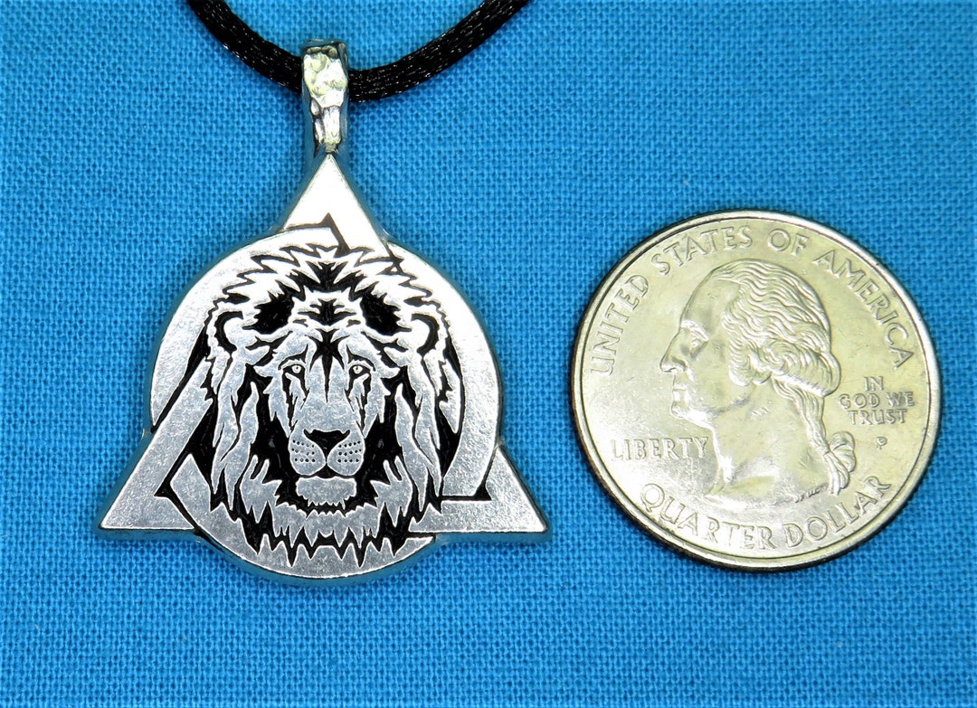 Small Tribal Lion Therian Pride Necklace, Handmade Tribal Lion Therian ...