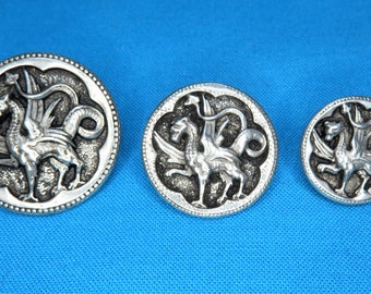 Dragon Button | Etsy