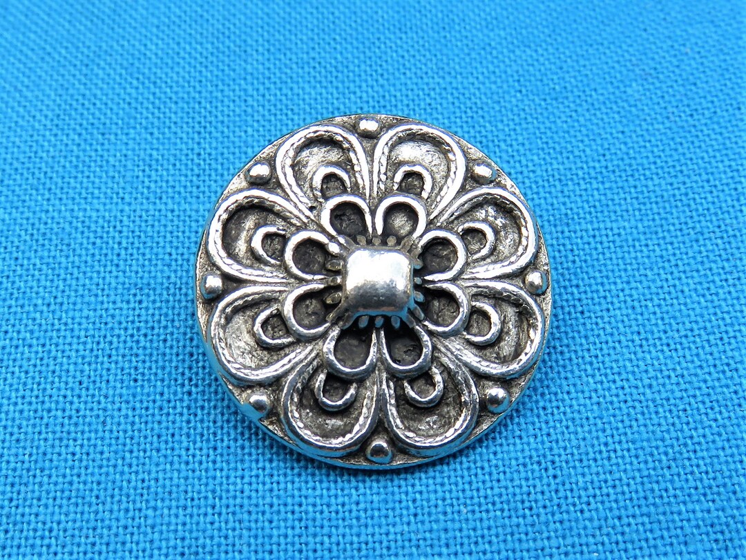 Kievan Rus' Button, Slavic, 3/4, Handmade Cast Silver Pewter Sew on ...