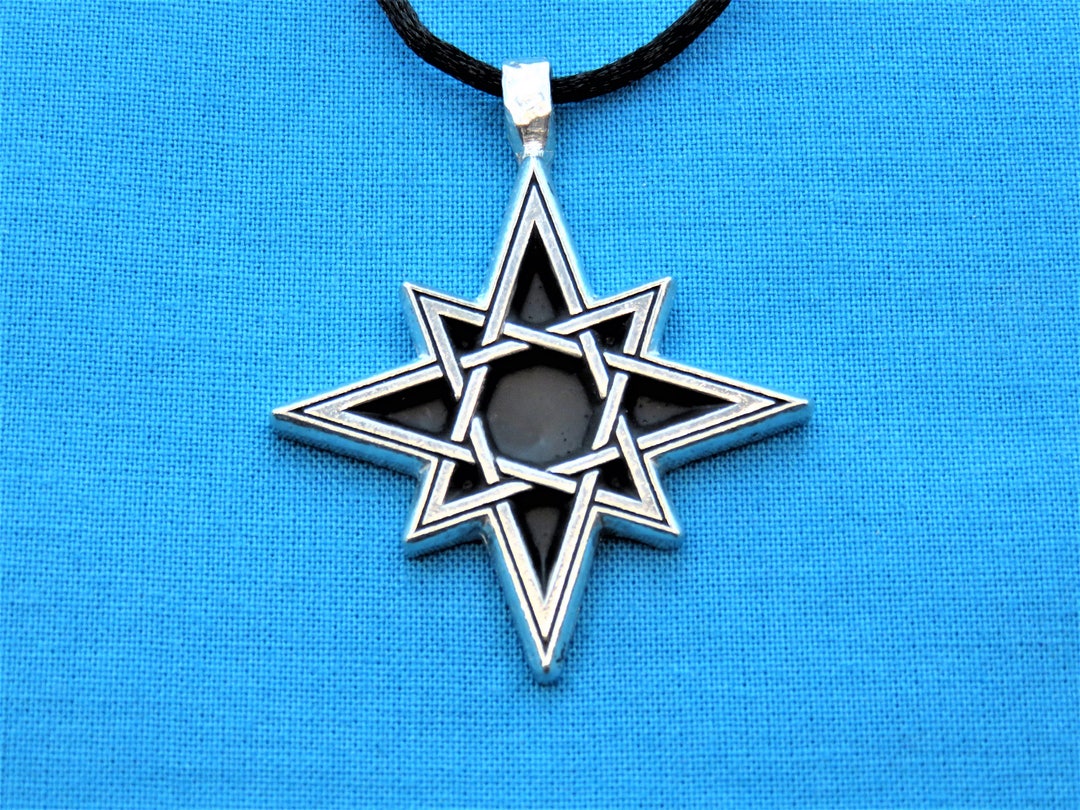 Small 8 Pointed Star Necklace Hope Star Isotoxal Star - Etsy