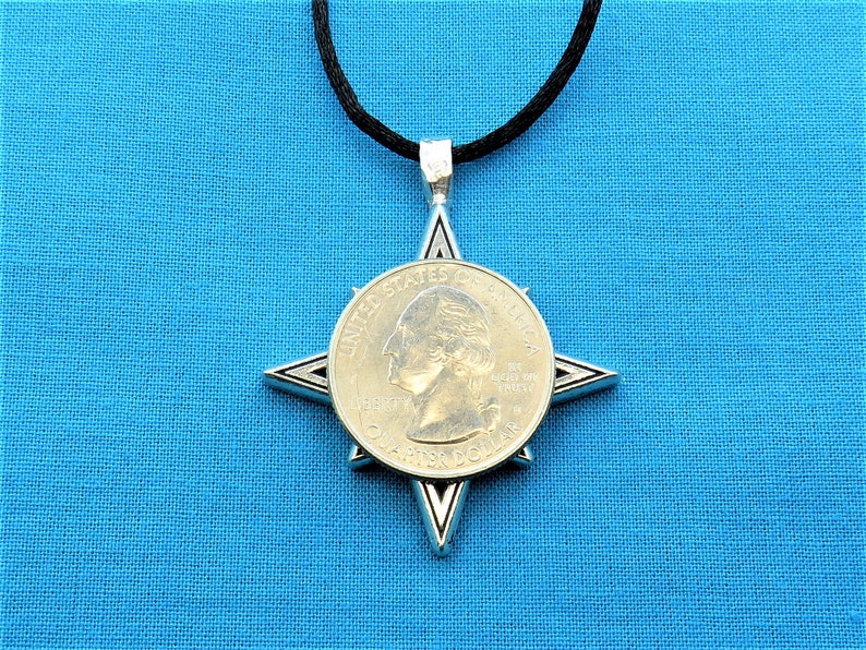 Small 8 Pointed Star Necklace Hope Star Isotoxal Star - Etsy