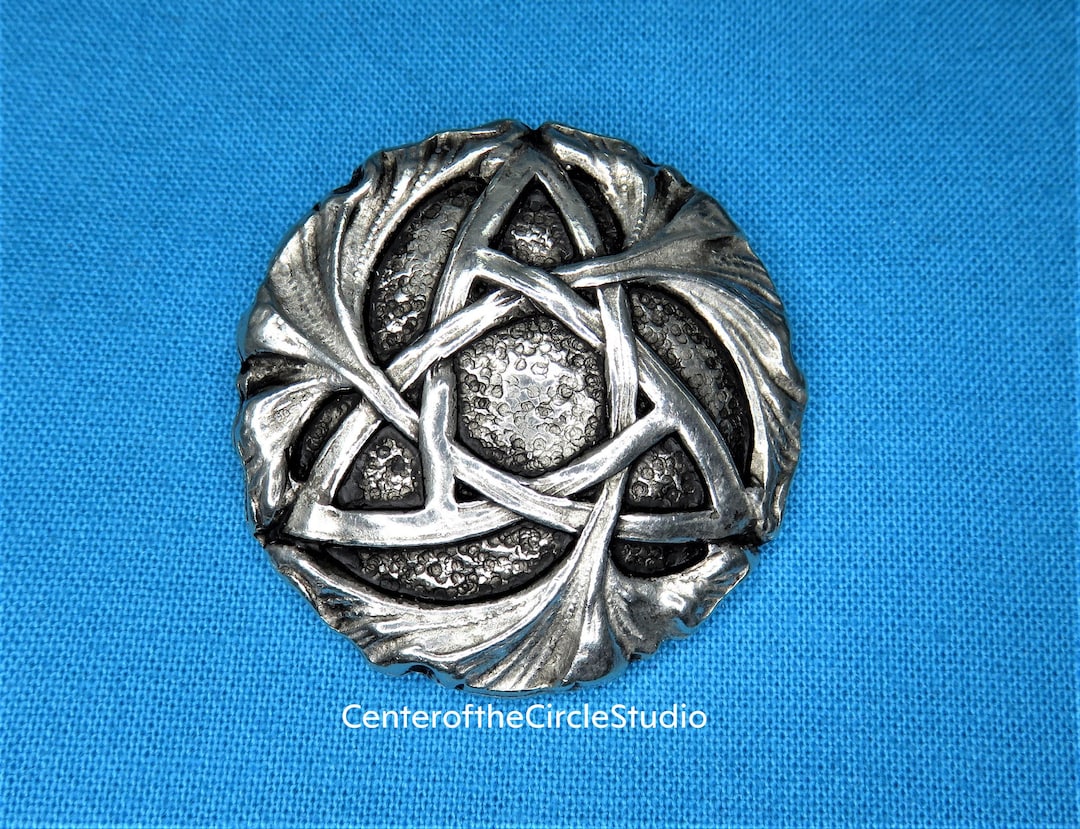 Irish Celtic Trinity Knot Button, Trefoil Large, 1 3/8" - Etsy