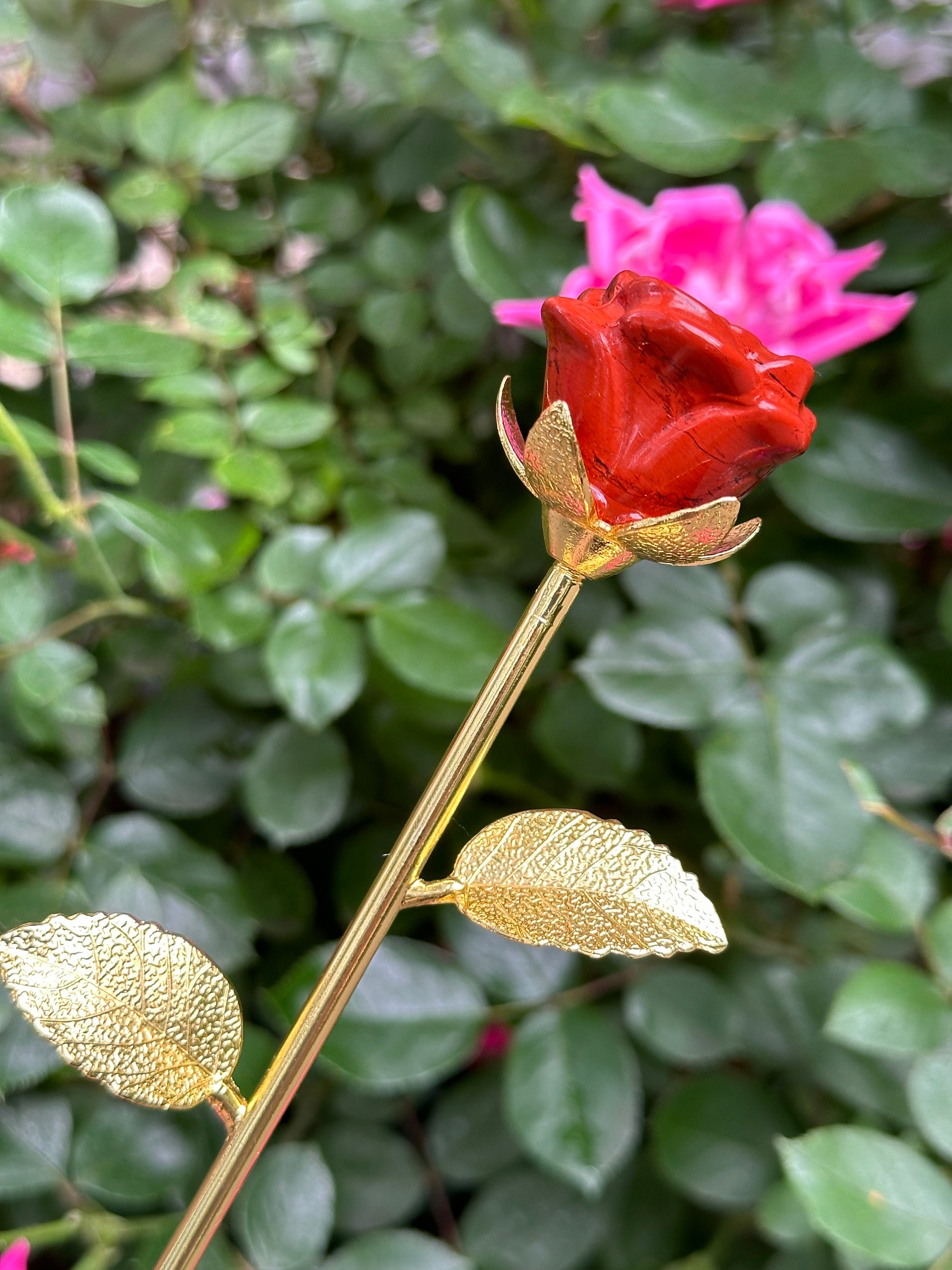 Handcrafted Crystal Rose Gemstone Quartz Flower Reiki Healing Stone ...