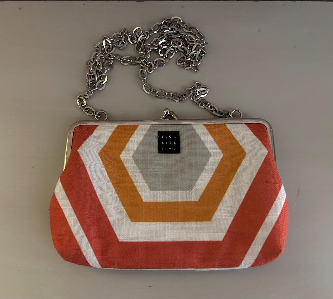 1154 Lill Studio One-of-a-kind Fabric Purse | Chicago-made Designer ...