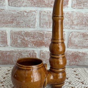 Vintage Ceramic Smoking Tobacco Pipe Pottery Planter Catchall - Etsy