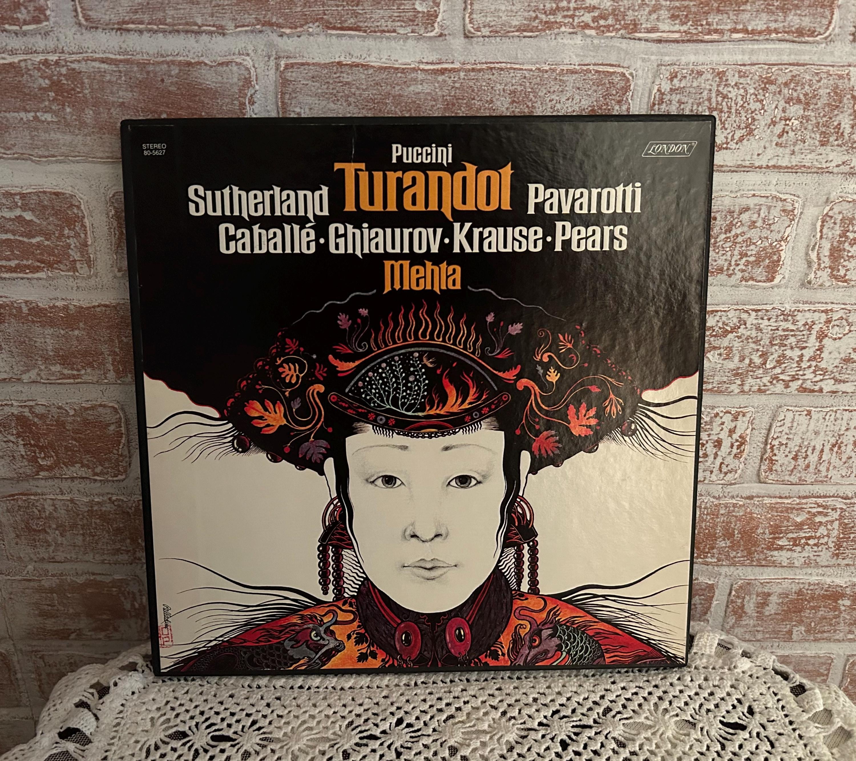 Vintage Puccini Turandot Mehta Sutherland Pavarotti Caballe Ghiaurov ...