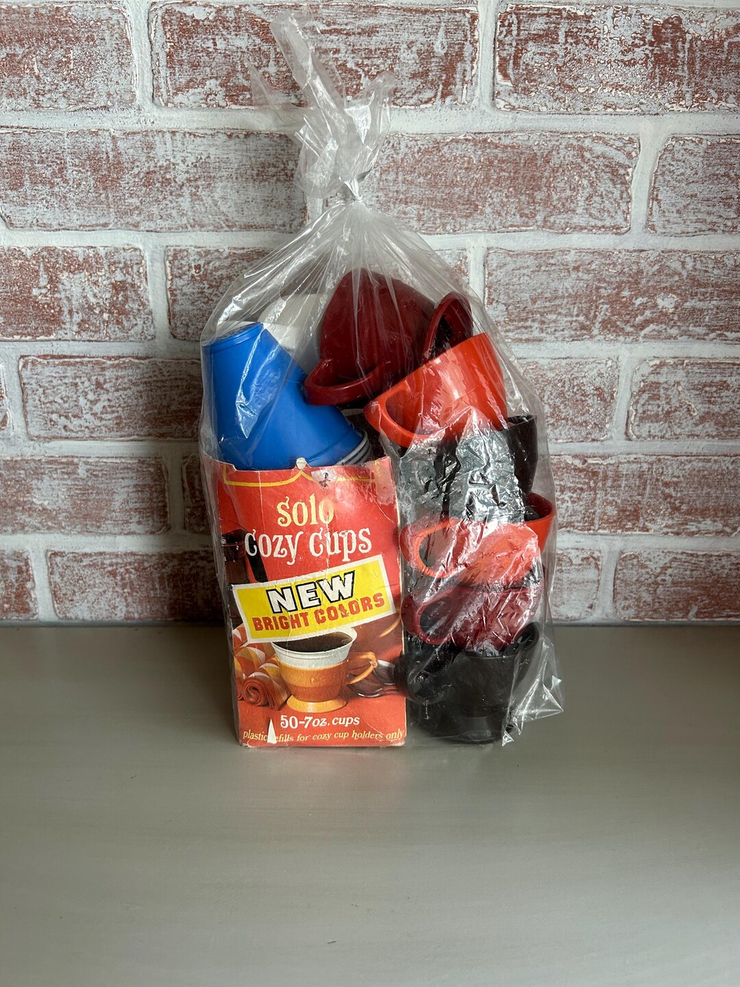 Vintage 1960s Solo Cozy Cups – Sealed Pack of 50 Disposable Cups With 7 ...