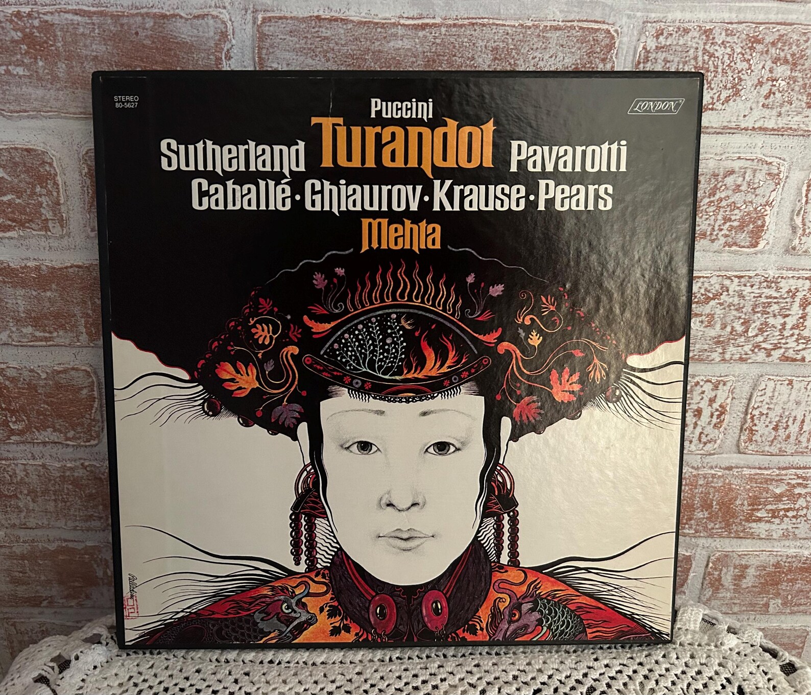 Vintage Puccini Turandot Mehta Sutherland Pavarotti Caballe Ghiaurov ...