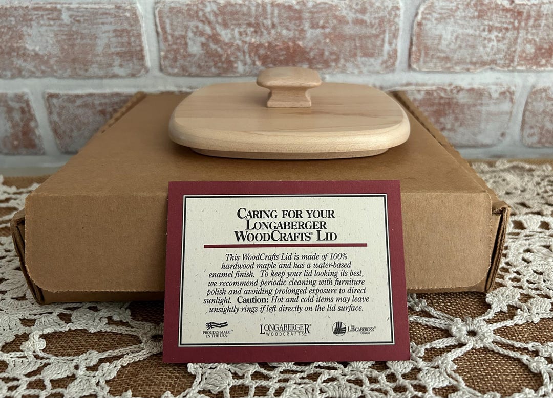 Longaberger Maple Basket Lid: 5.5" Square Replacement Cover/lid, NIB - Etsy