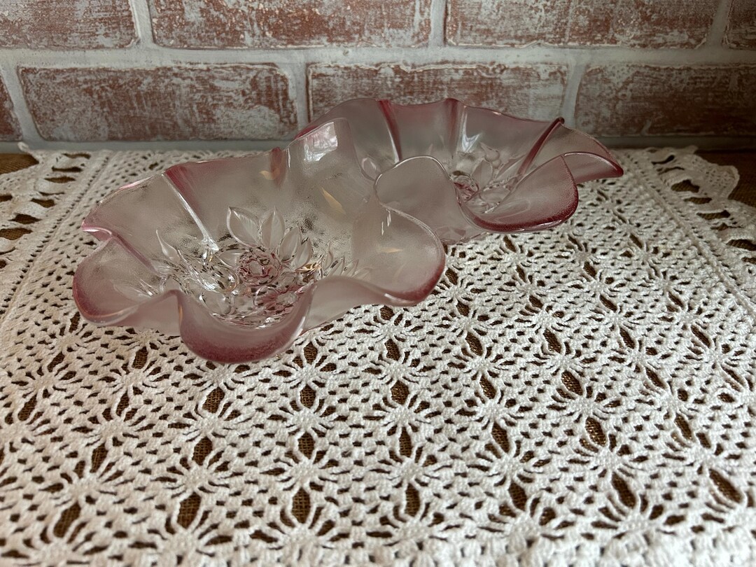 Vintage Mikasa Walther Rosella Germany Rosella Ruffled Edge Frosted ...