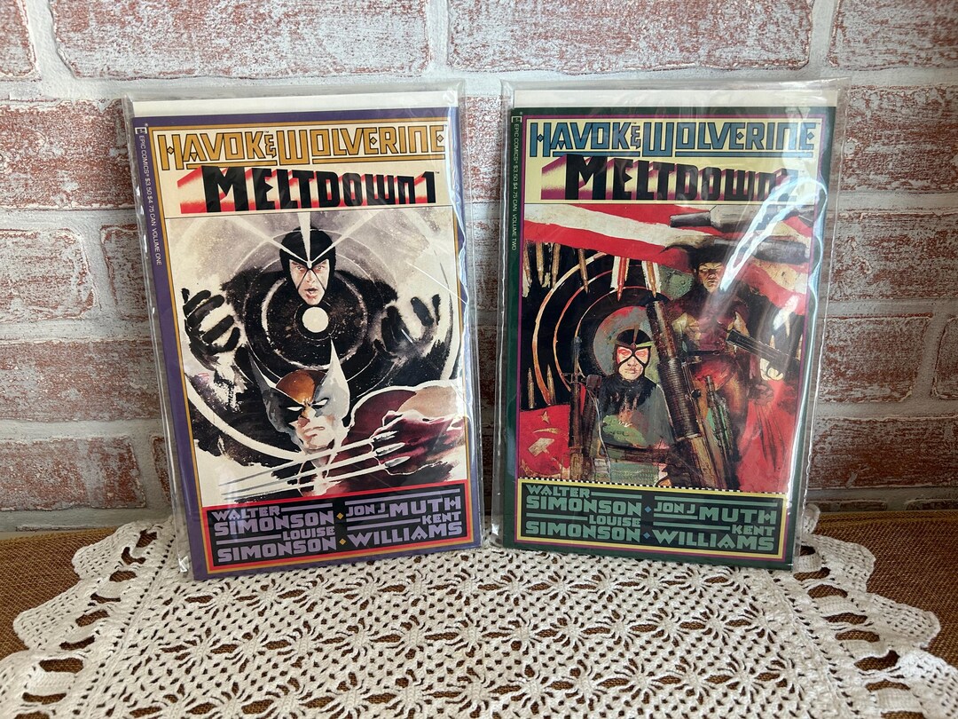 1988 Epic Comics Havok & Wolverine Meltdown Limited Series Complete Set Issues 1-4 - Etsy