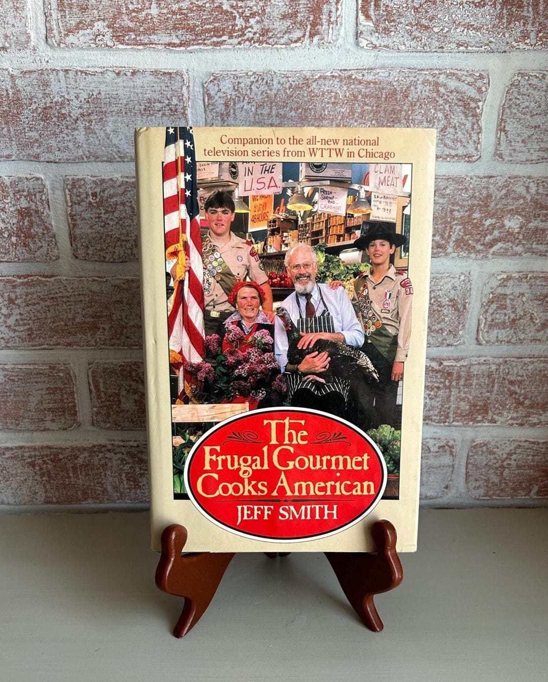 Vintage 1987 "the Frugal Gourmet Cooks American" Hardcover Cookbook by ...