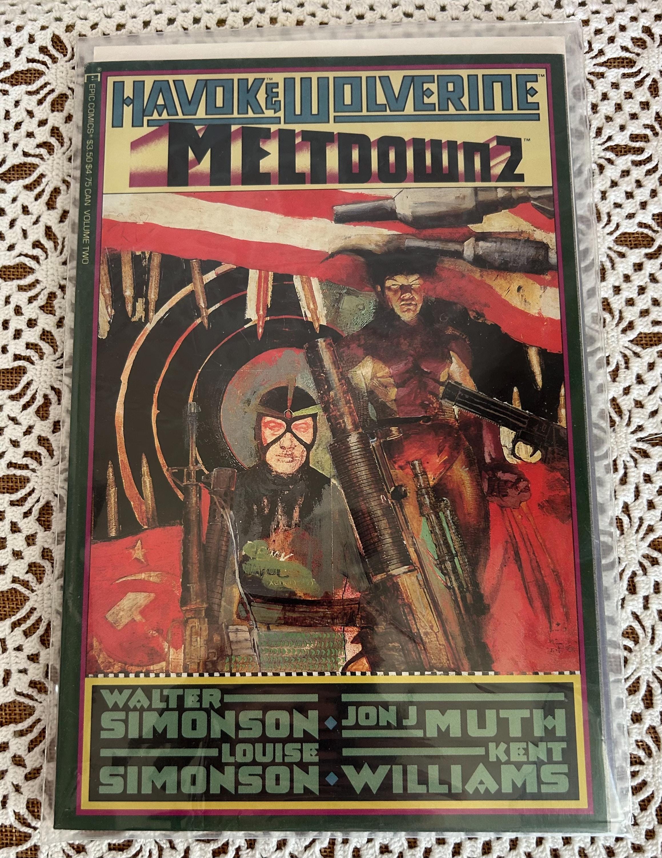 1988 Epic Comics Havok & Wolverine Meltdown Limited Series Complete Set ...