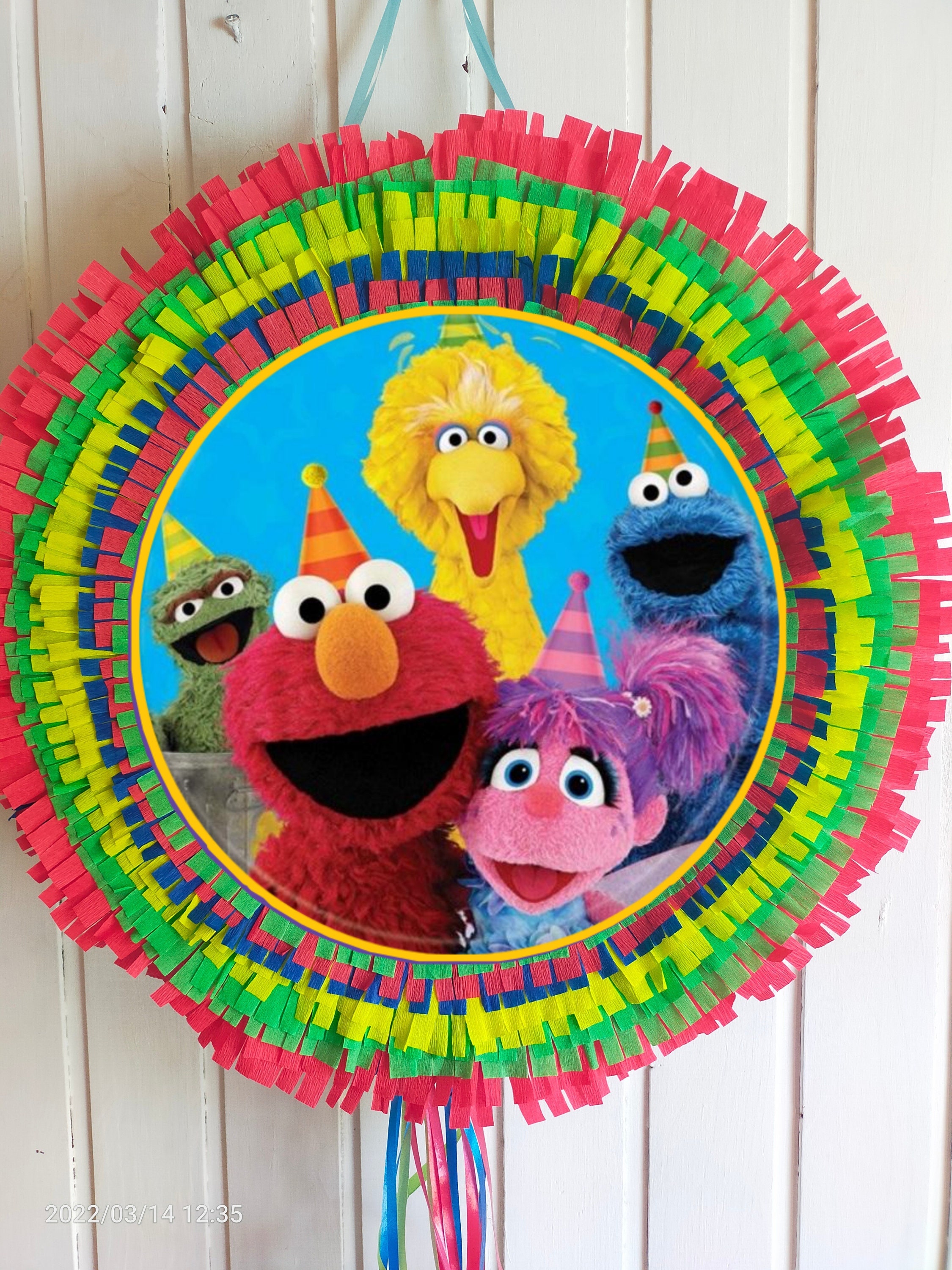 Birthday Party Pinata Sesame Street Elmo Favor Game Supplies - Etsy