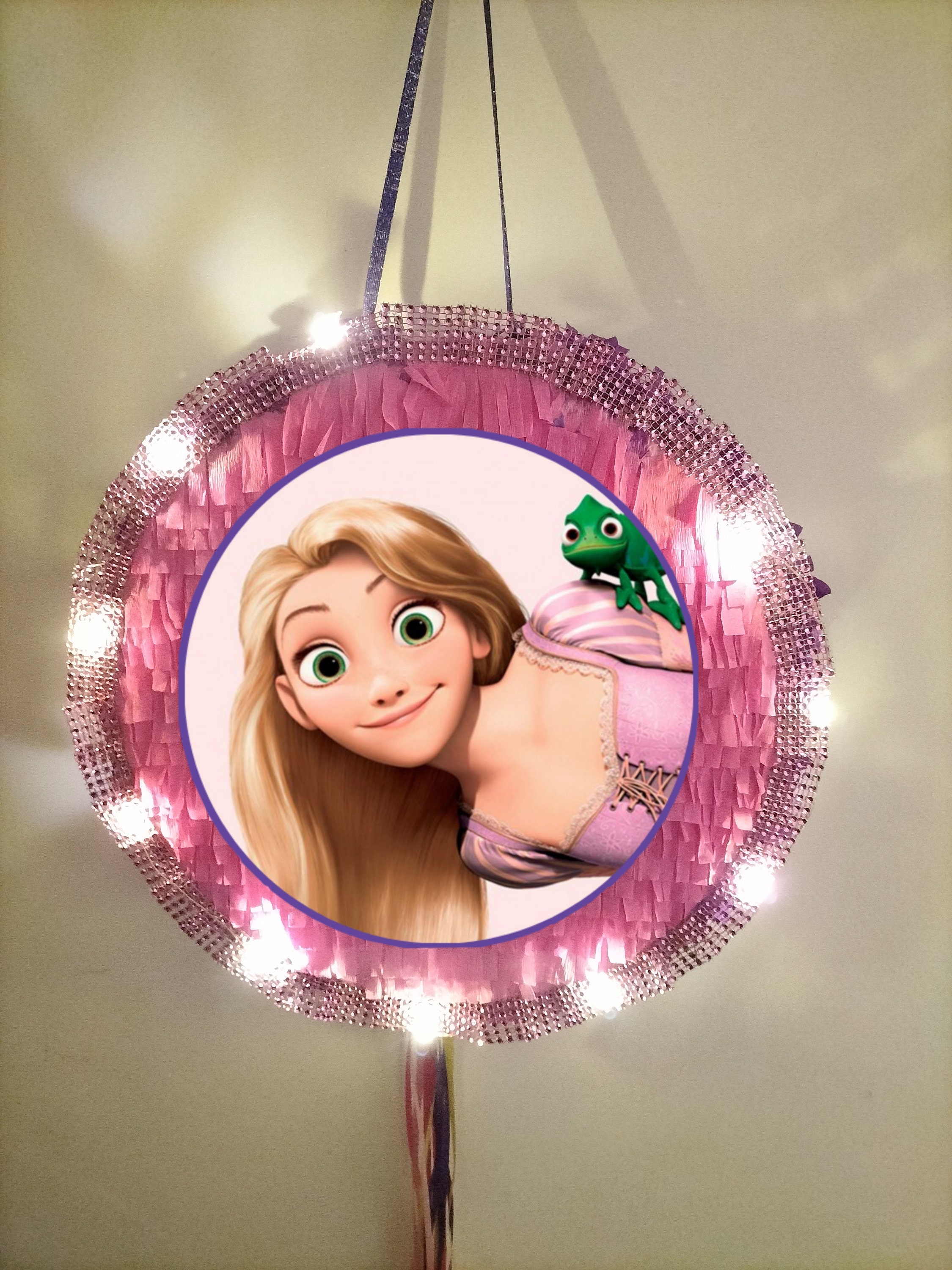 Birthday Party Pinata Tangled Rapunzel Tangled With Led Light - Etsy