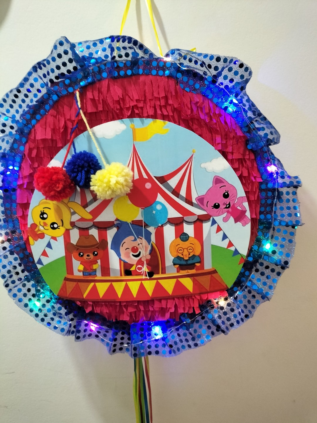 Birthday Party Pinata Plim Plim Clown With Light Game Supplies - Etsy
