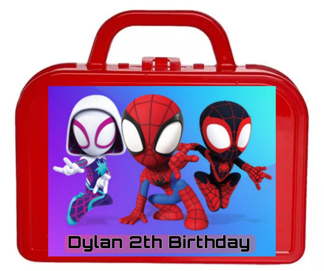 Birthday Party Favor Gift Suitcase Boxes Spidey and Friends Pack X 12 ...
