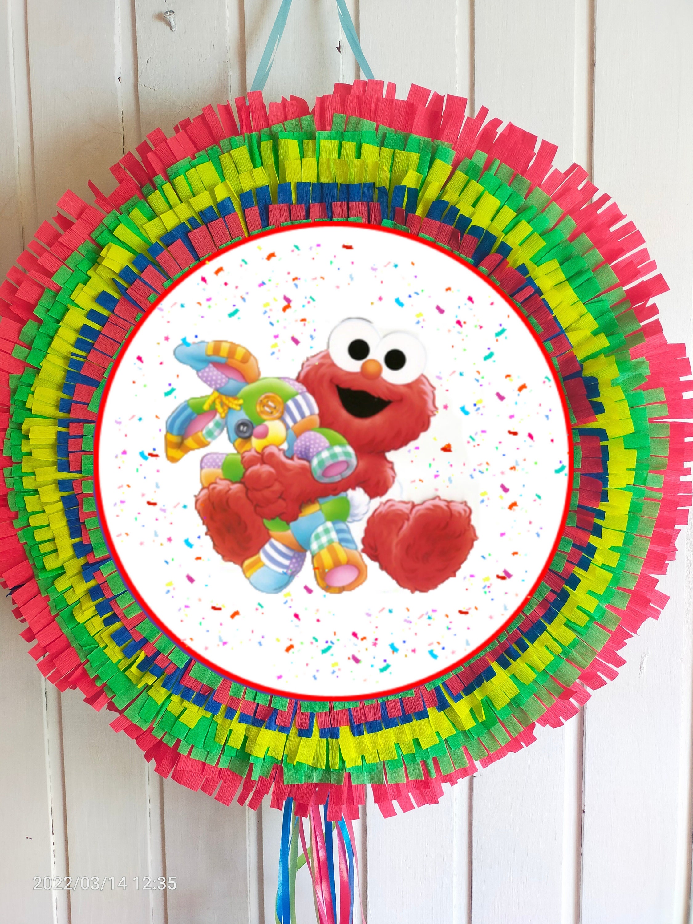 Birthday Party Pinata Sesame Street Elmo Favor Game Supplies - Etsy