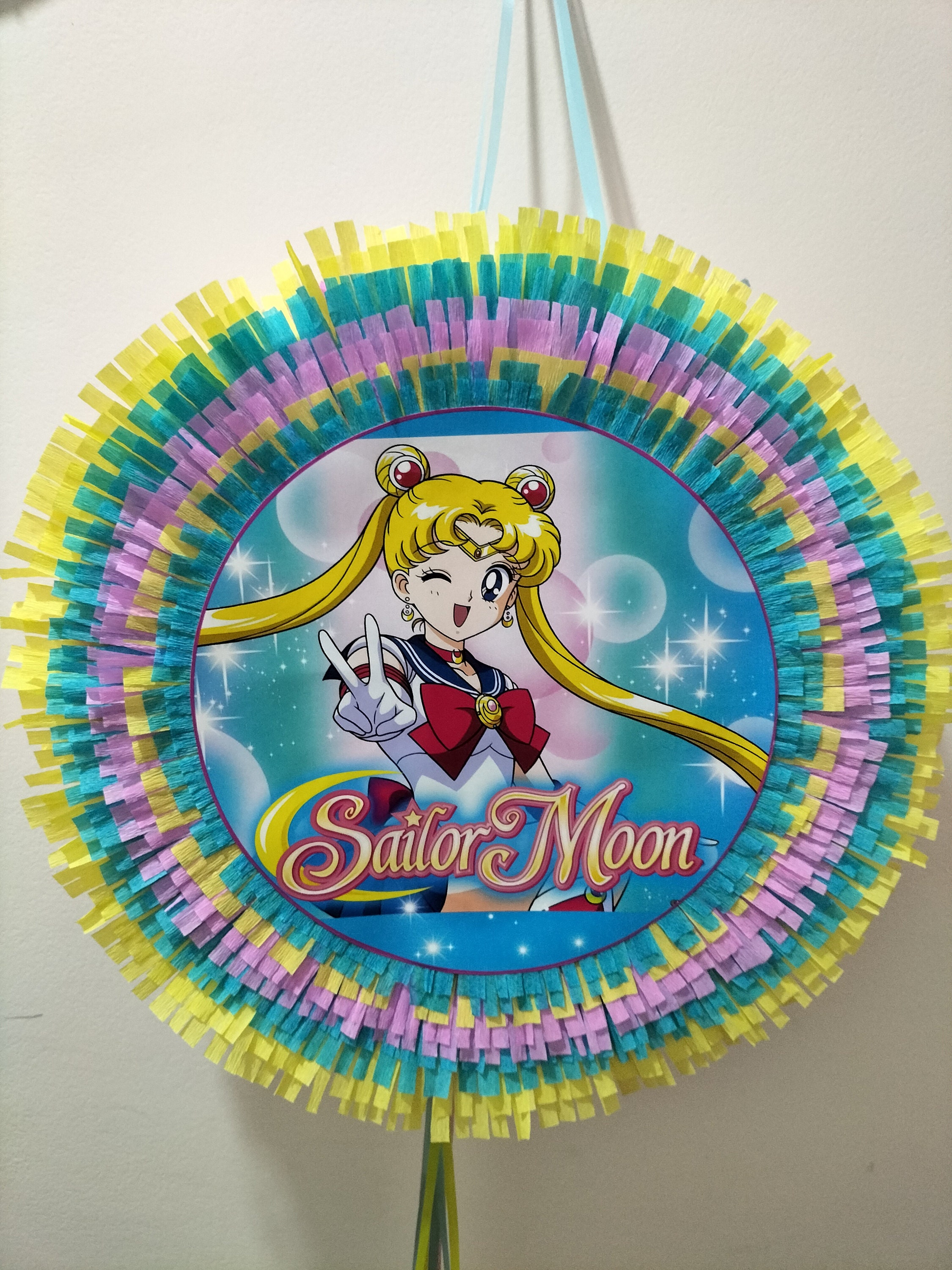 Birthday Party Pinata Sailor Moon Supplies Favor Cupcake Toppers - Etsy