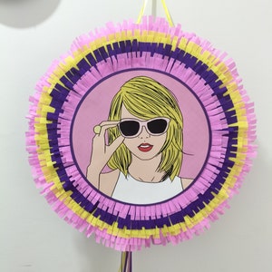 Birthday Party Pinata Singer Tylor Swift Cupcakes Topper Options - Etsy